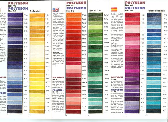 Madeira Thread Color List